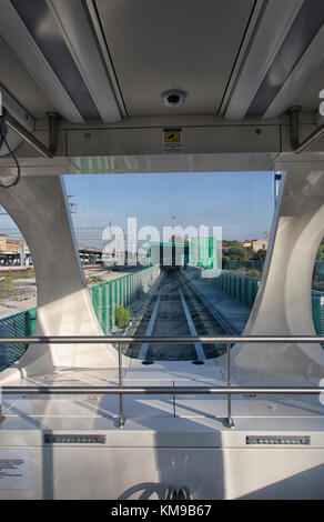 View of Pisamover entering at the station Stock Photo - Alamy