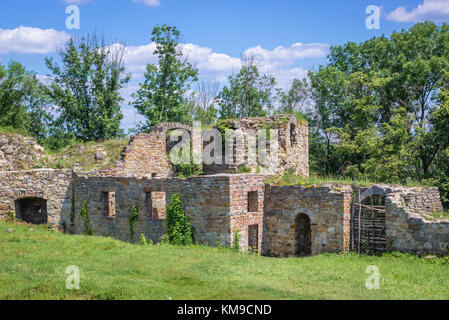 14th century castle in Terebovlia (Polish: Trembowla) small city in ...