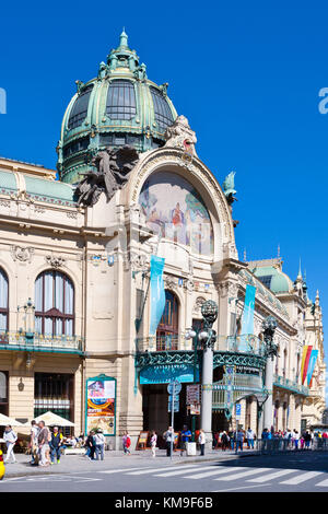 Municipal house, Obecni dum, Prikopy, Old town (UNESCO), Prague Czech ...