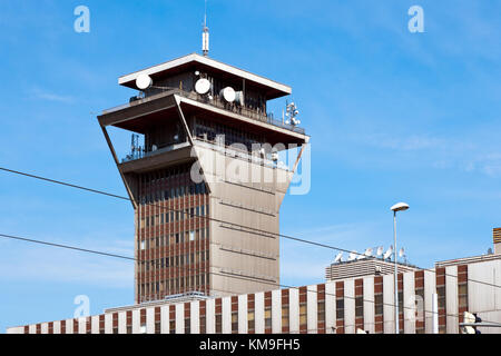 CETIN telecommunication tower, Olsanska street, Zizkov, Praha, Ceska ...
