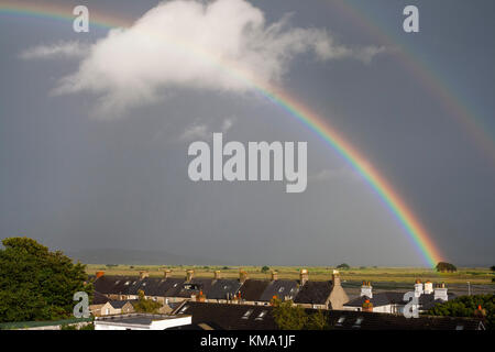 Double rainbow over Dublin Bay on a summer's evening Stock Photo - Alamy