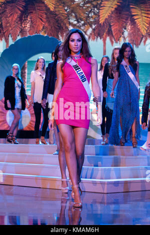 DORAL, FL - JANUARY 23: Lisa Madden, Miss Ireland 2014 poses is her ...