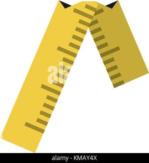 broken ruler icon Stock Vector Art & Illustration, Vector Image ...
