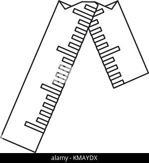 Broken ruler Stock Photo - Alamy