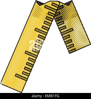 broken ruler icon Stock Vector Image & Art - Alamy