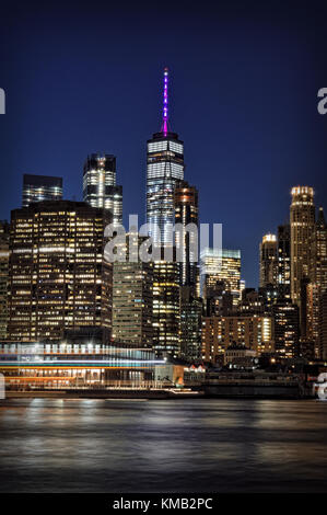 Nightlife and urban view from the center of Kalambaka city at night in ...