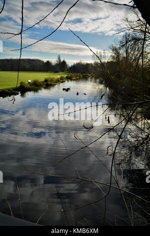 Bridge over river lark at mildenhall Stock Photo - Alamy