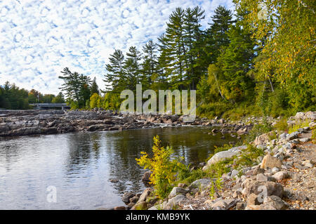 River rocks and currents in Quebec, Canada Stock Photo - Alamy