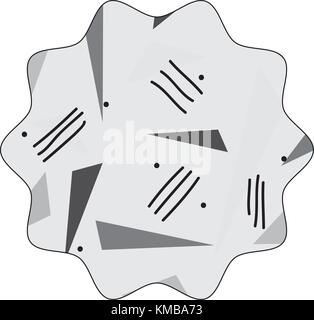 grayscale star with figures geometric style background Stock Vector ...