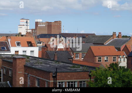 Views over the rooftops rooves of Kingston upon Hull city centre center ...