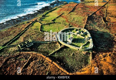 The monastic settlement and cashel, Inishmurray Island, County Sligo ...