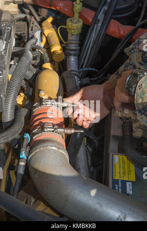 Pfc. Javier Vasquez, a motor transport operator with Marine Wing ...