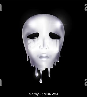 Crying mask drawing, illustration vector Stock Vector Image & Art - Alamy