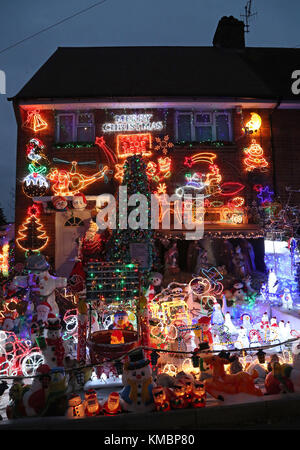 A view of the Farnes family home in Hove, East Sussex, which they ...