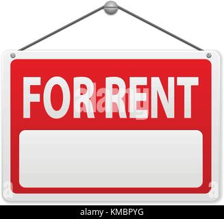 Rent house signboard real estate 2D cartoon object Stock Vector Image ...