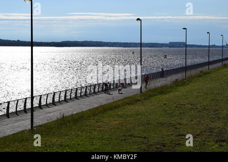 Otterspool Promenade Liverpool, Merseyside, UK Stock Photo: 37470319 ...