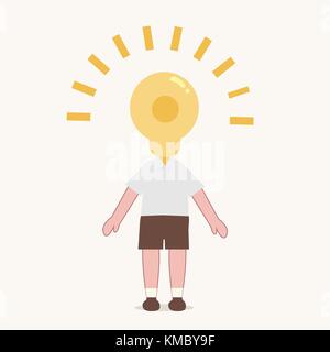 Student light bulb character cartoon with pencil Stock Vector Image ...