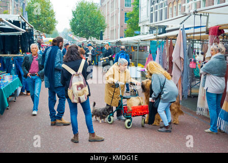 Netherlands, Amsterdam, Albert Cuypstraat street market, wigs Stock ...