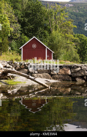 Innvik is a town at the Nordfjorden in Norway Stock Photo - Alamy