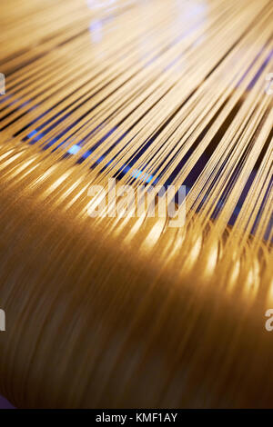 weaving of silk threads with gold thread a speciality of town Paithan ...