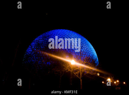 The Montreal Biosphere is shown at night Stock Photo - Alamy