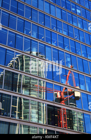 Modern glass offices at Moorgate in the City of London, England, United ...