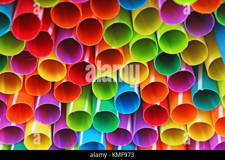Fancy straw art background. Abstract wallpaper of colored fancy straws ...