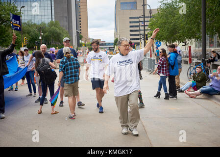 MINNEAPOLIS, MN JUNE 25: Minnesota's US Senator Al Franken walks in the ...