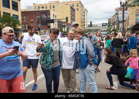 MINNEAPOLIS, MN JUNE 25: Minnesota's US Senator Al Franken walks in the ...