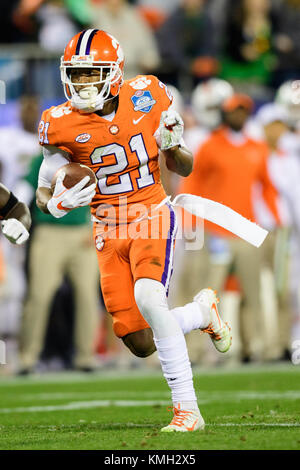December 2, 2017: Clemson wide receiver Deon Cain (8) during warmups ...