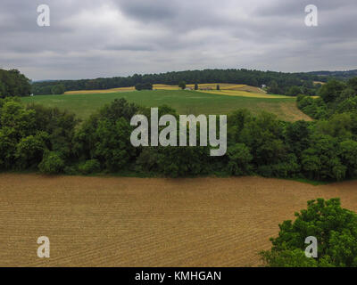 Aerials of New Freedom, Pennsylvania and surrounding Farmland during ...
