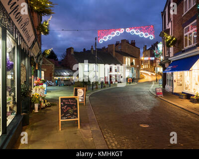 Duck Hill Shopping Quarter Ripon North Yorkshire England UK in small ...