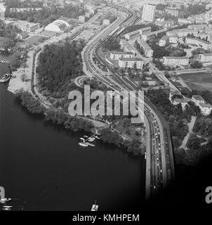 Tranebergsbron, a bridge in Stockholm, Sweden, was constructed in 1933 ...