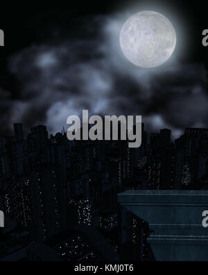 Ledge Overlooking The City Background Stock Photo - Alamy