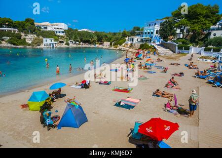 Beach Cala Santandria, Menorca Stock Photo - Alamy