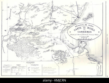 The 'Carte de Tunisie' is a historical map from 1760, depicting the ...