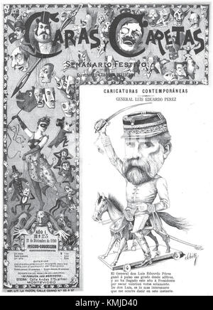 The cover of *Caras y Caretas* magazine (issue 57, dated August 16 ...