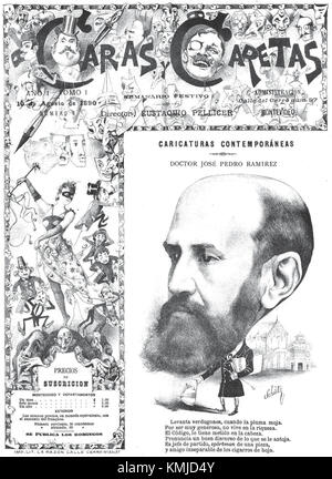 This cover of the magazine 'Caras y Caretas,' from November 1, 1891 ...