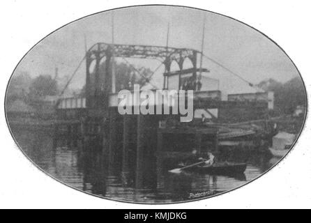 Trowse swing bridge (Railway Magazine, 100, October 1905 Stock Photo ...