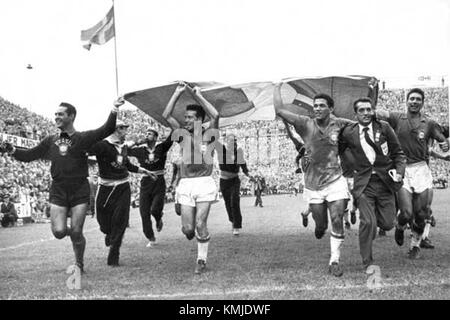 Brazilian Football Team of the 1958 World Cup Stock Photo - Alamy