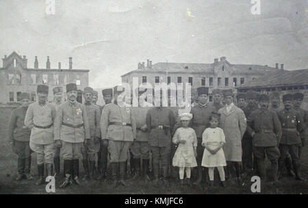General Karabekir and his staff at the Battle of Sarikamish in 1922, a ...
