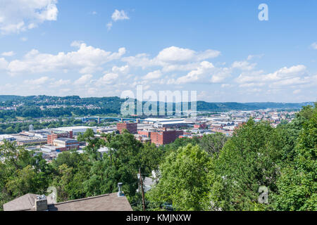 Skyline from Polish hill in Northern Pittsburgh, Pennsylvania Stock ...