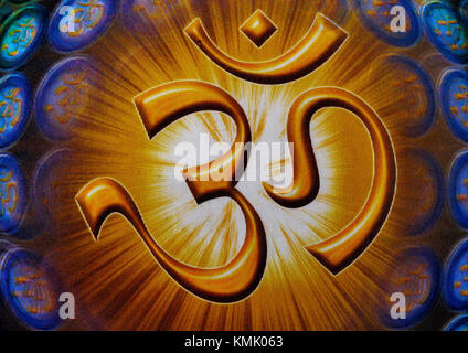 Auspicious Hinduism symbol Stock Photo - Alamy