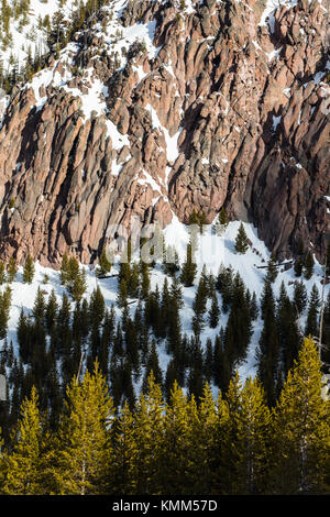 Tuff Cliff in Yellowstone National Park Stock Photo - Alamy