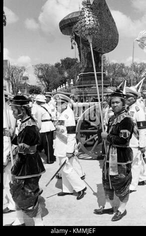 The Royal Funerary Urn of King Rama VIII is a ceremonial vessel used in ...