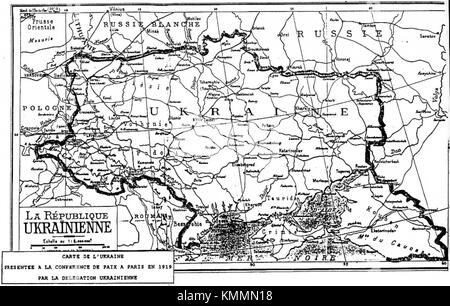 map of Ukraine 1919 Stock Photo - Alamy