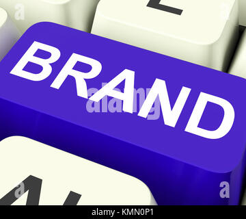 Brand Key Showing Branding Trademark Or Label Stock Photo - Alamy