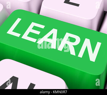 Learn Key Showing Online Learning Or Studying Stock Photo - Alamy