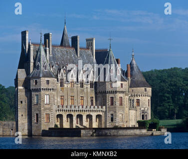 Missillac, France. The Chateau de La Bretesche, a 14th century medieval ...