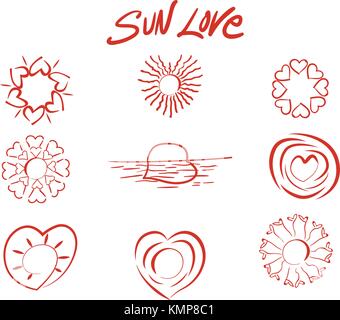 I love the sun Stock Vector Image & Art - Alamy